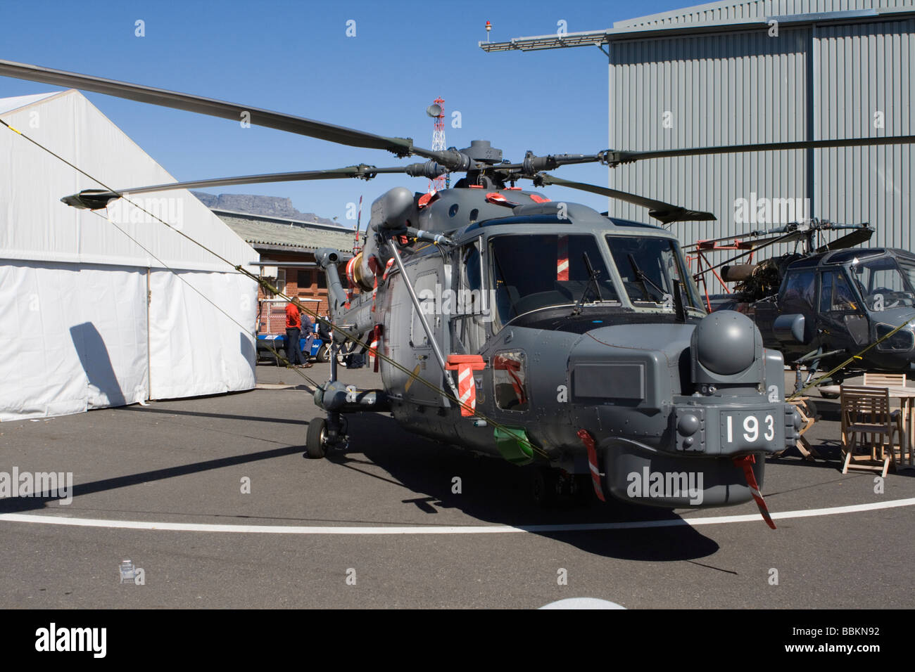 South African Navy Lynx helicopter at an air show at Ysterplaat Air ...