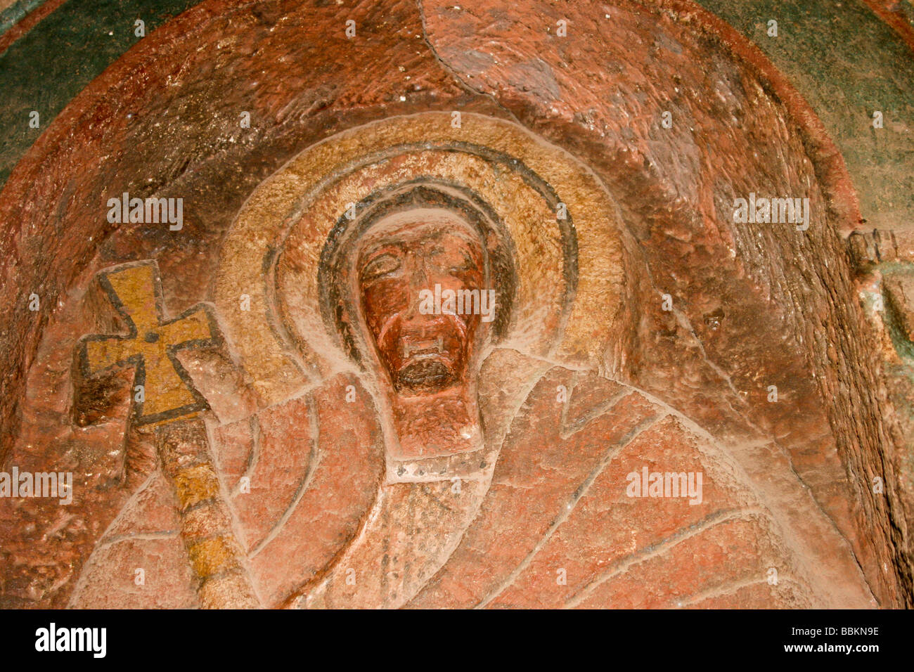 Africa Ethiopia Lalibela Interior of the Rock Hewn church of Bet ...