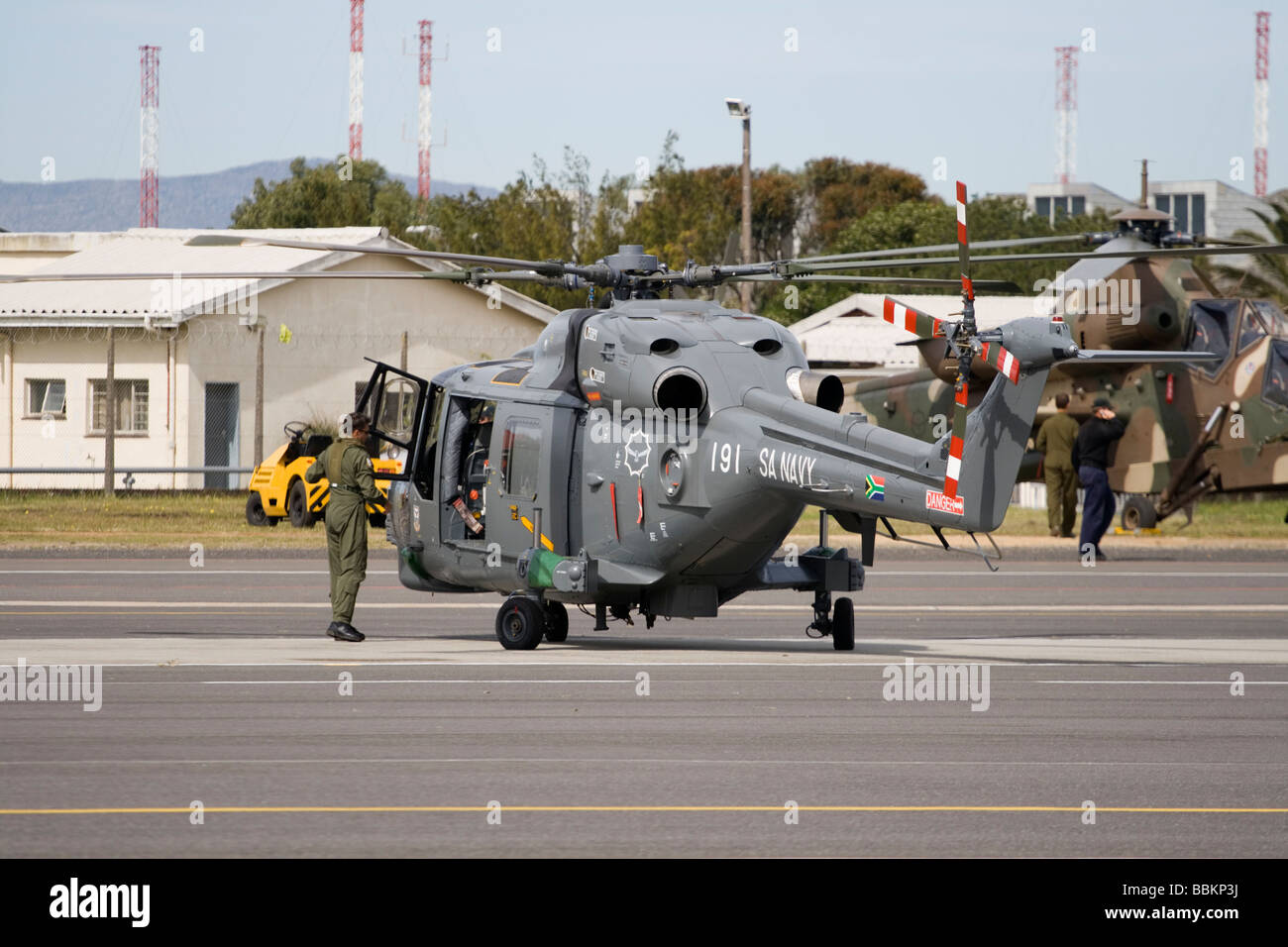 South African Navy Lynx helicopter at an air show at Ysterplaat Air ...
