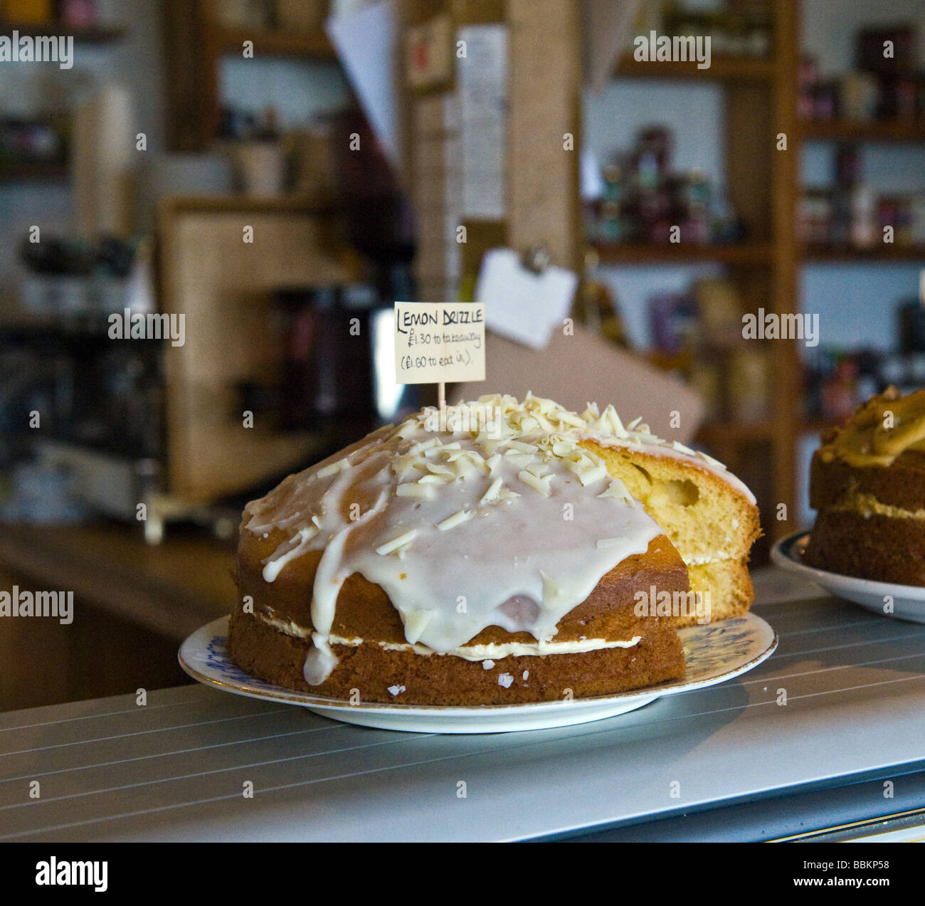 Cake For Sale In Shop Stock Photo - Alamy