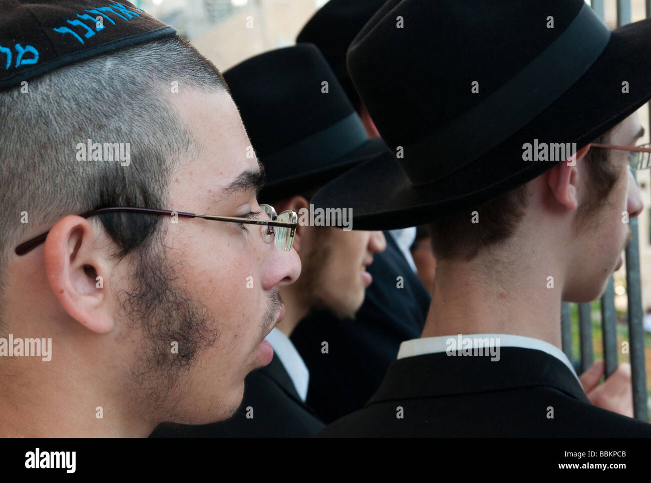 Israel Jerusalem Old City Portrait of Orthodox Jews Stock Photo - Alamy