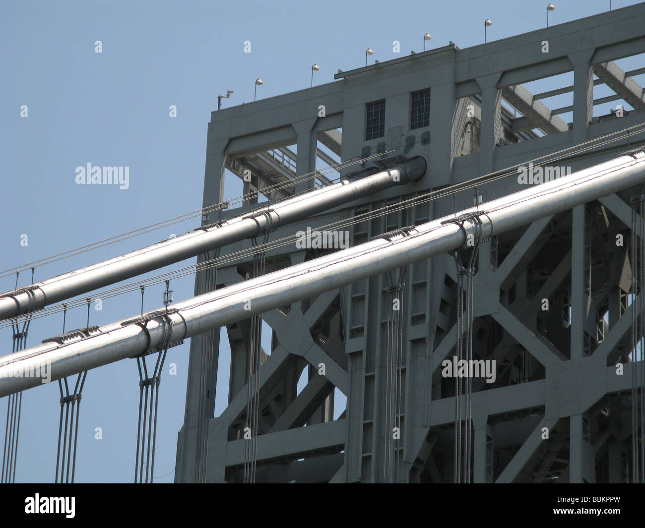 George washington bridge construction hi-res stock photography and ...