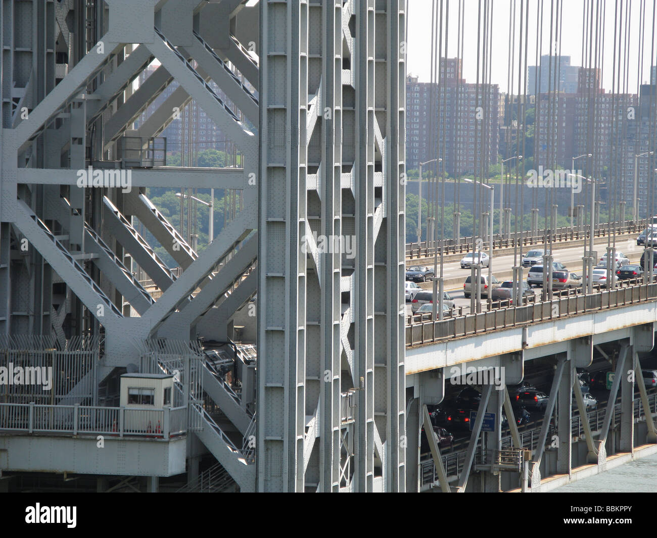 George washington bridge construction hi-res stock photography and ...