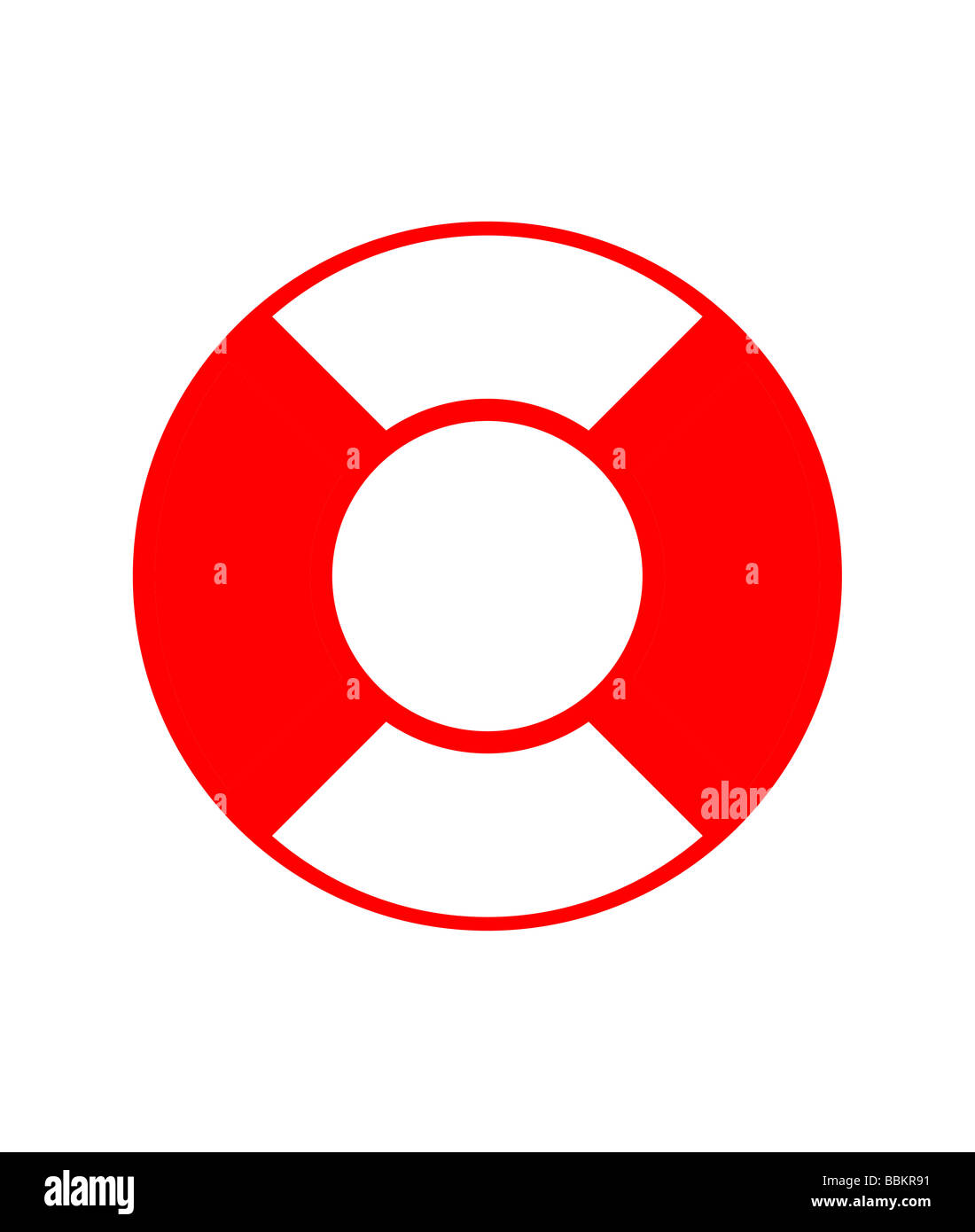 Red lifebuoy isolated on white background Stock Photo - Alamy