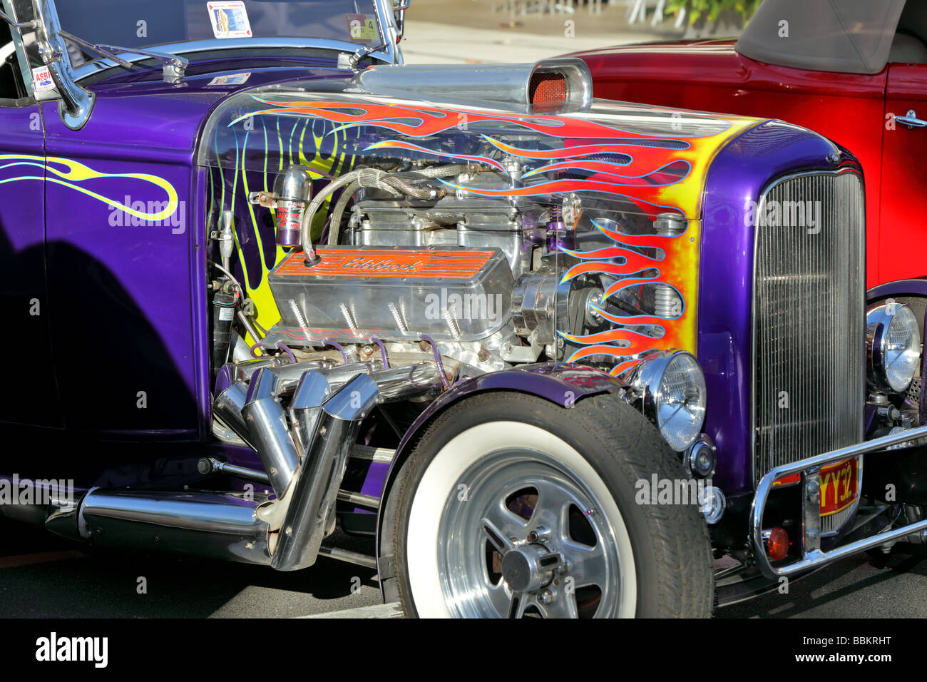 Hot rods or street rods on display Stock Photo - Alamy