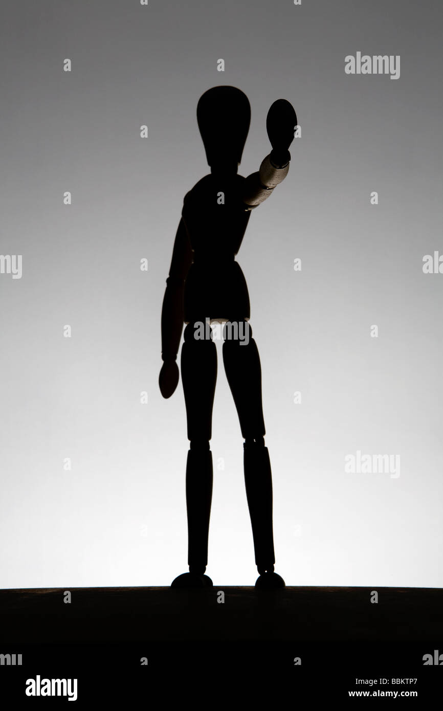 Wooden art figure Stock Photo - Alamy