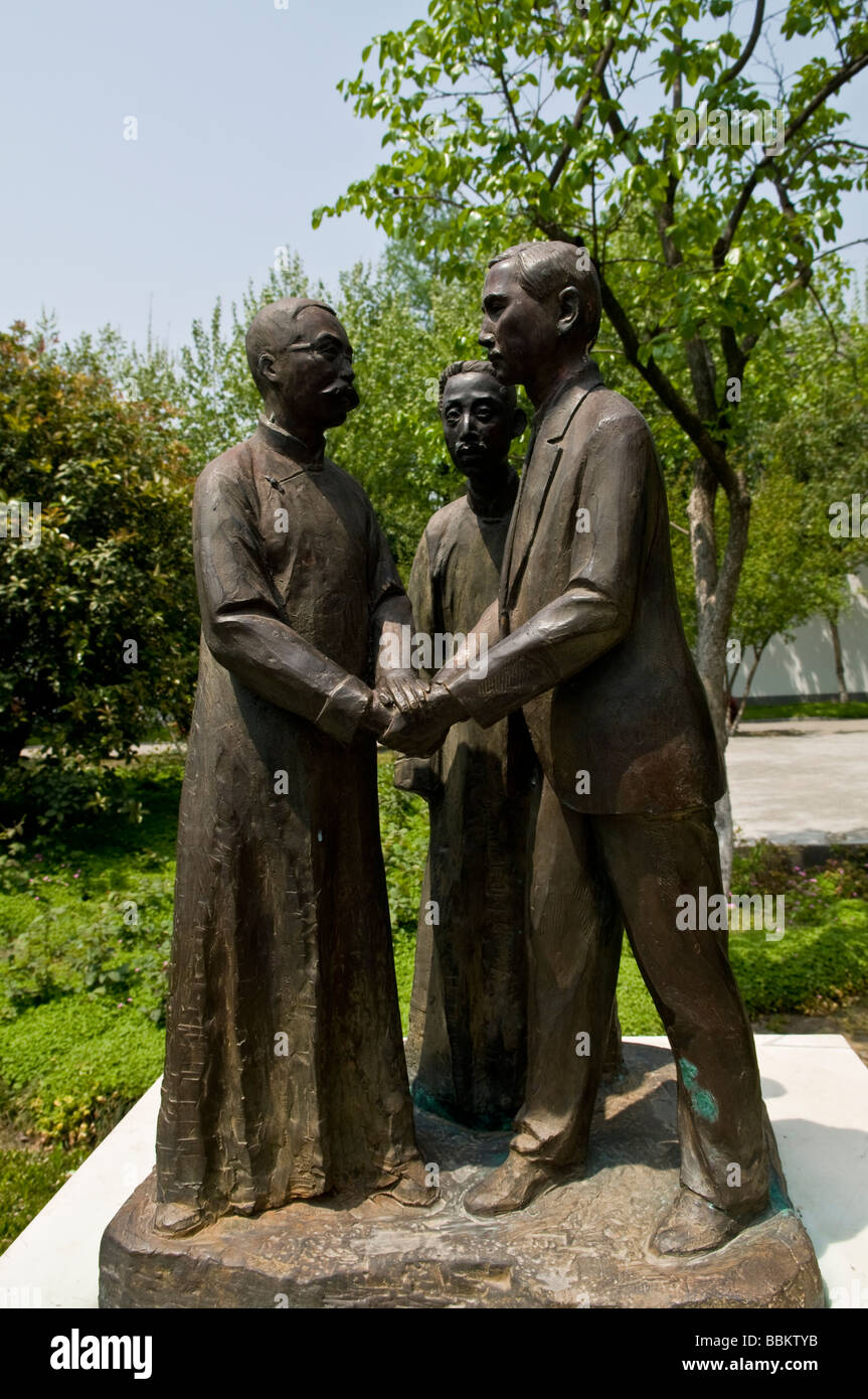 Beautiful statues of important figures in China during 1930-1949 Stock ...