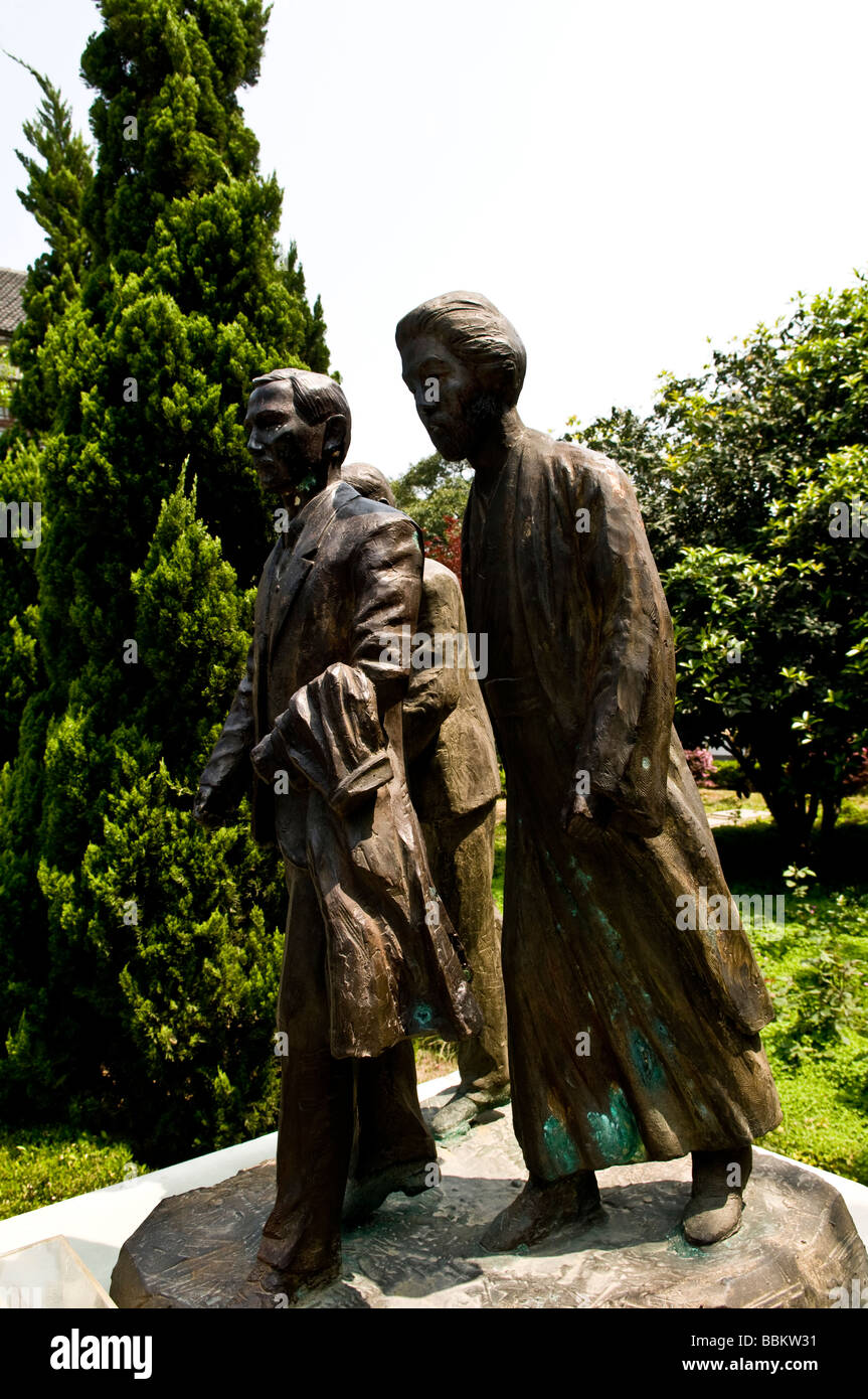 Beautiful statues of important figures in China during 1930-1949 Stock ...