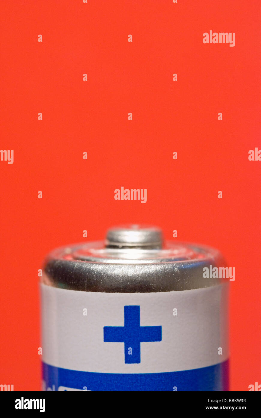 plus symbol on battery Stock Photo - Alamy