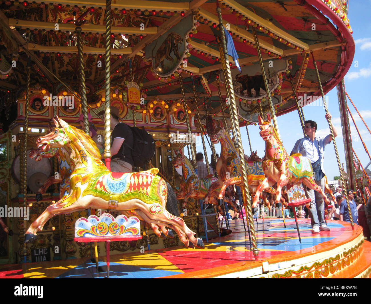 Fairground horse ride hi-res stock photography and images - Alamy