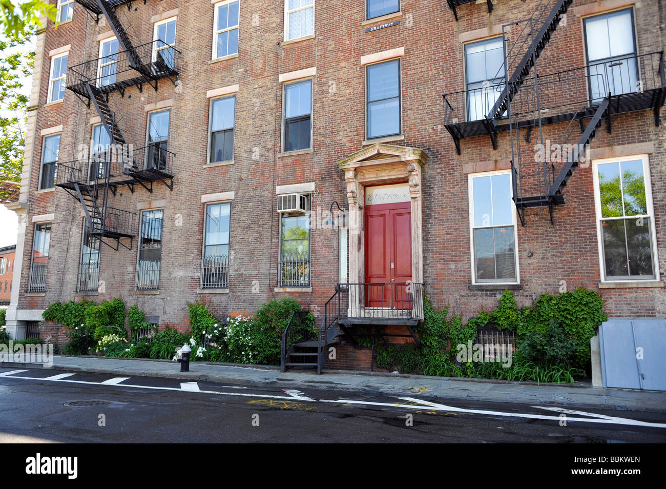 Old Commercial Building converted to Residential Condominiums Stock ...