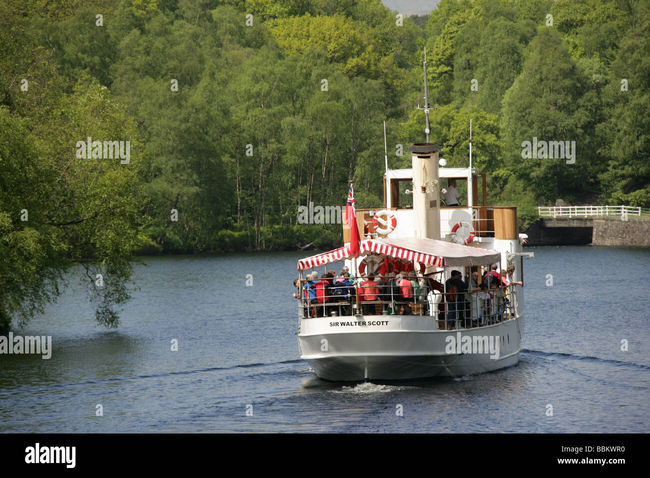 Loch Katrine, Scotland. The pleasure steamer SS Sir Walter Scott ...