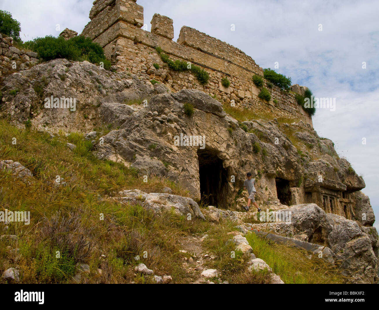 Ancient Lycia Rock Tombs of Tlos, Turkey Stock Photo - Alamy