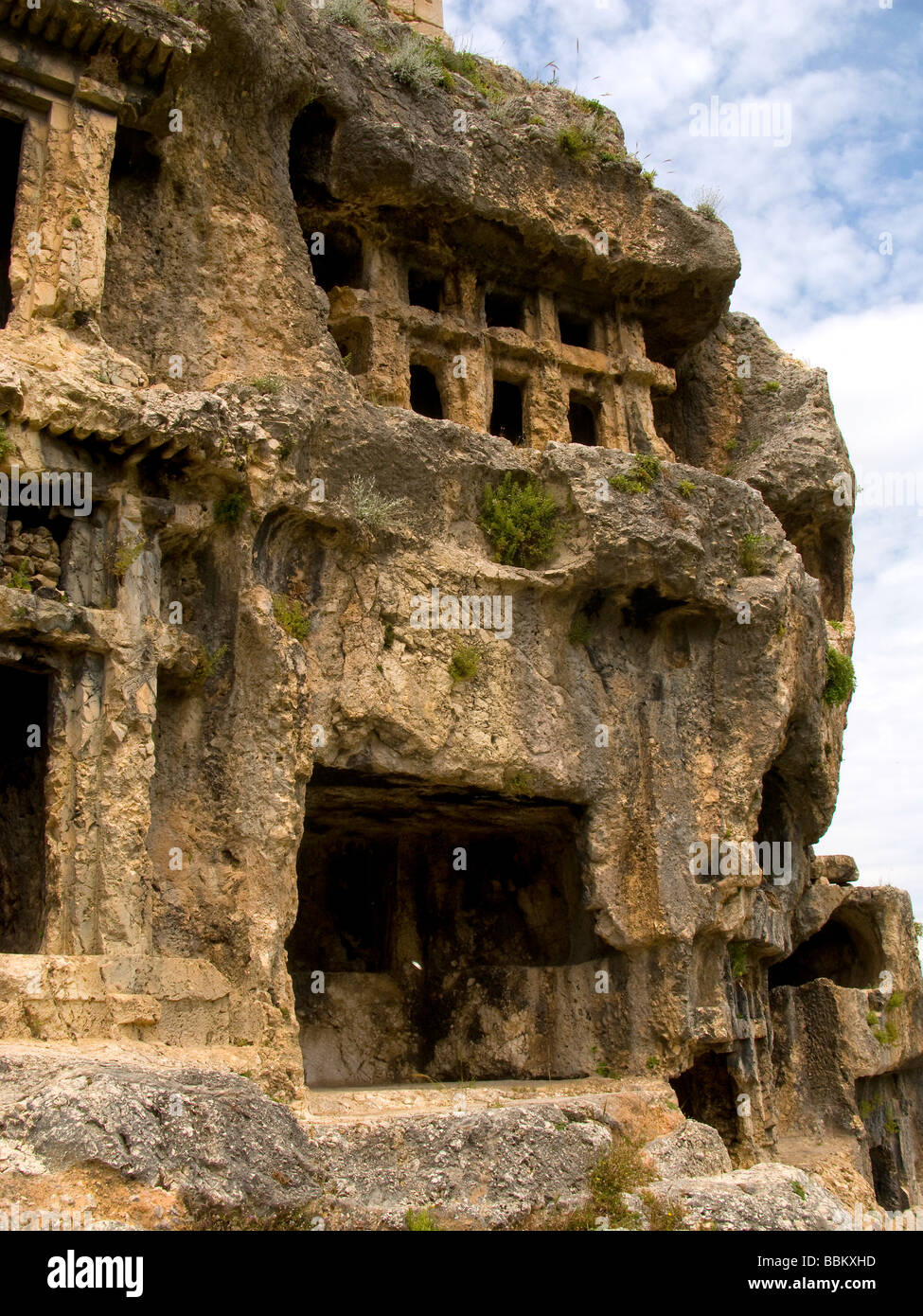 Ancient Lycia Rock Tombs of Tlos, Turkey Stock Photo - Alamy