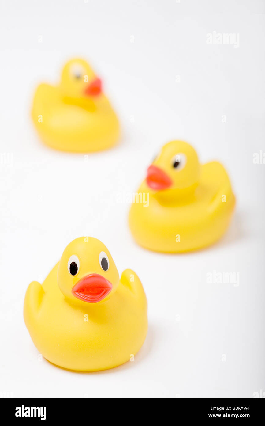 Yellow rubber ducks Stock Photo - Alamy