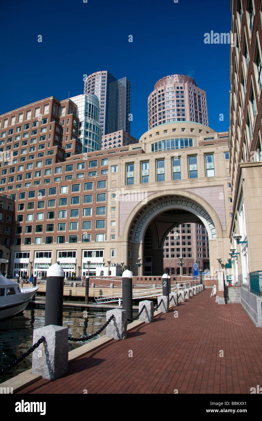 Rowes Wharf Development in Boston Massachusetts USA Stock Photo - Alamy