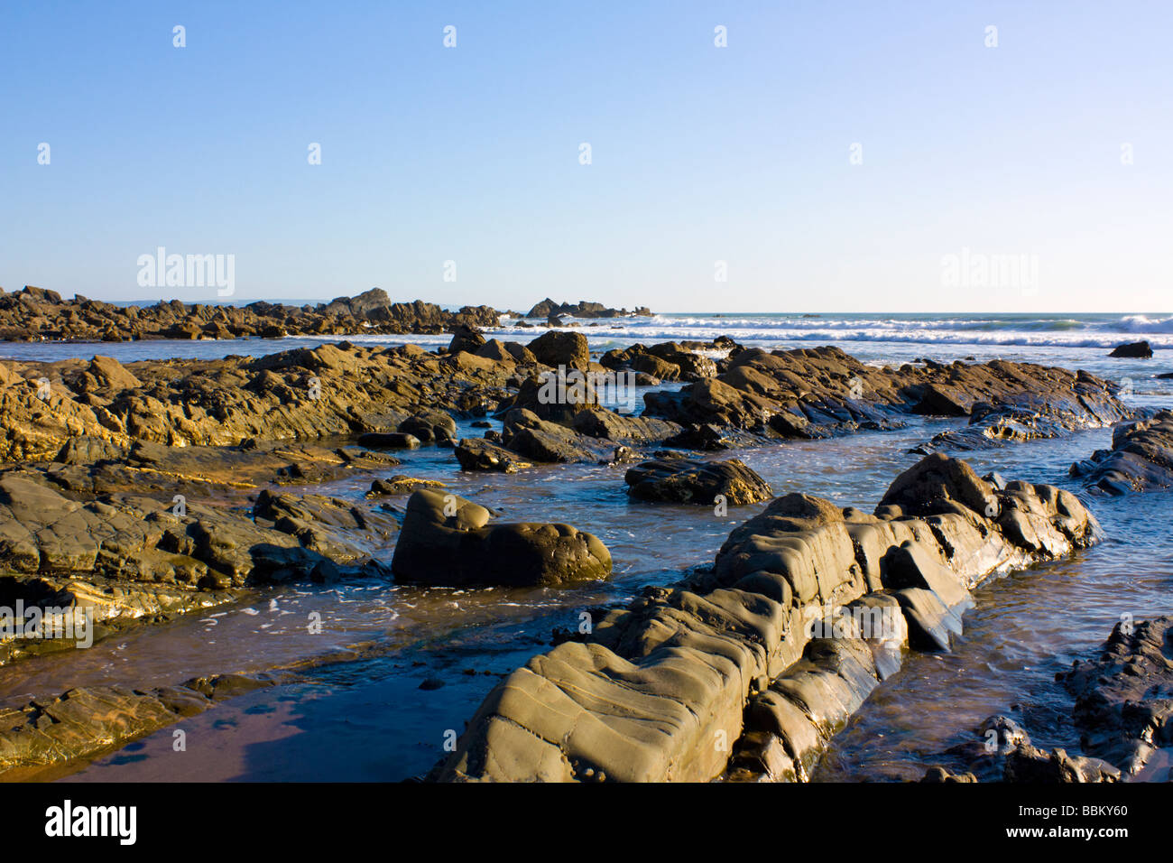 Rocky Duckpool Beach North Cornwall England UK Stock Photo - Alamy
