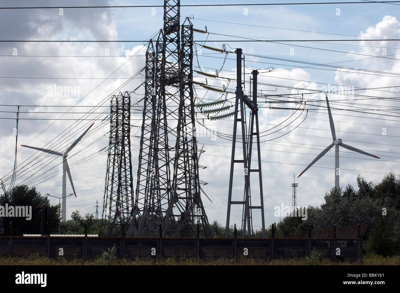 French electricity pylons hi-res stock photography and images - Alamy