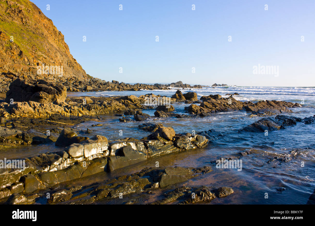 Rocky Duckpool Beach North Cornwall England UK Stock Photo - Alamy