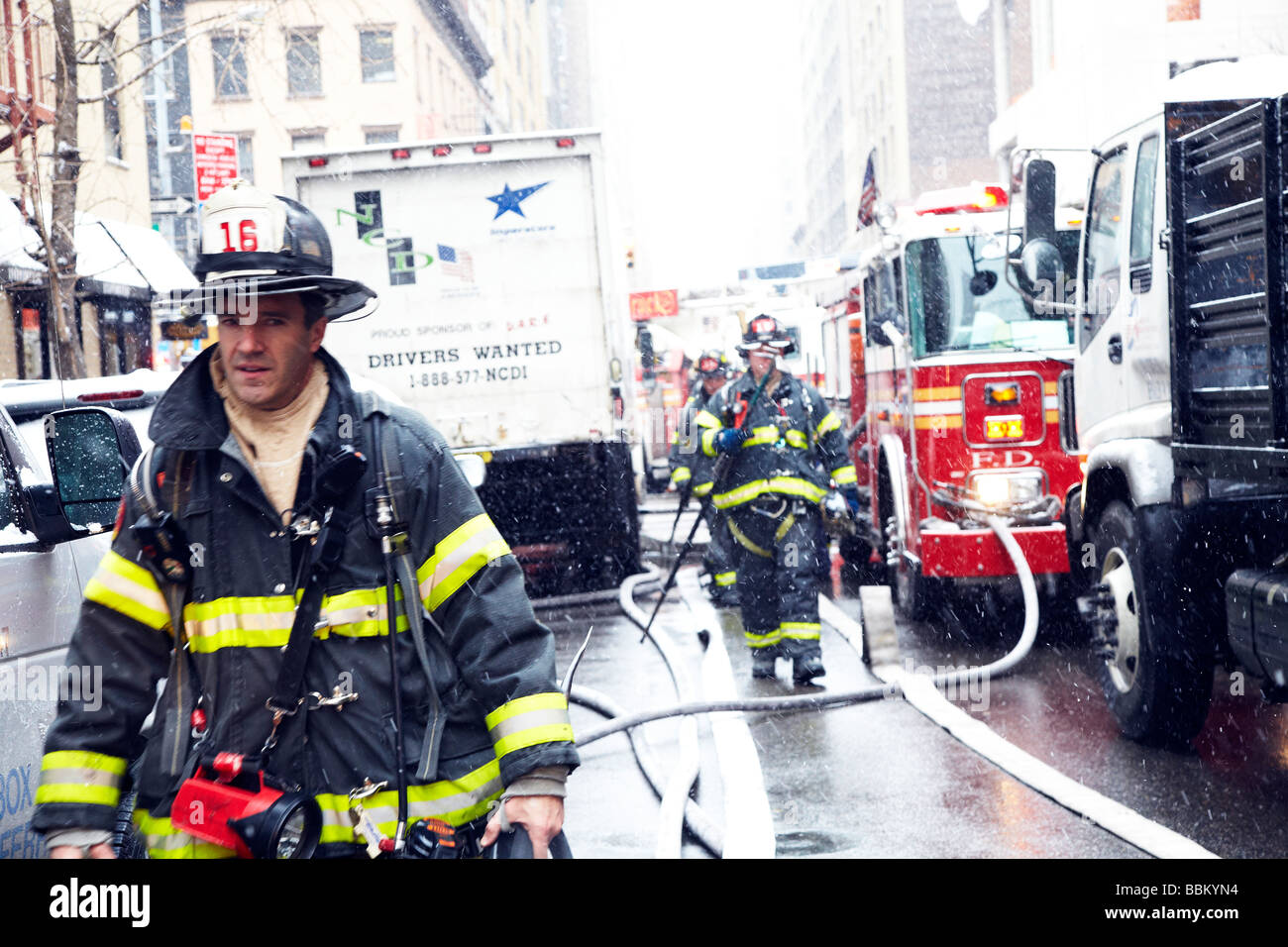 Firemen In Street New York High Resolution Stock Photography and Images ...