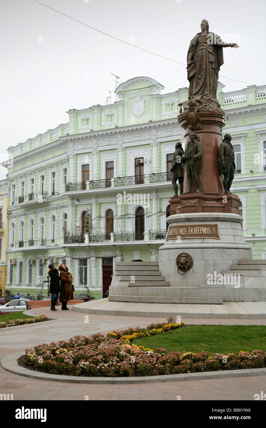 Monument to Empress Ekaterina II, Odessa, Ukraine Stock Photo - Alamy