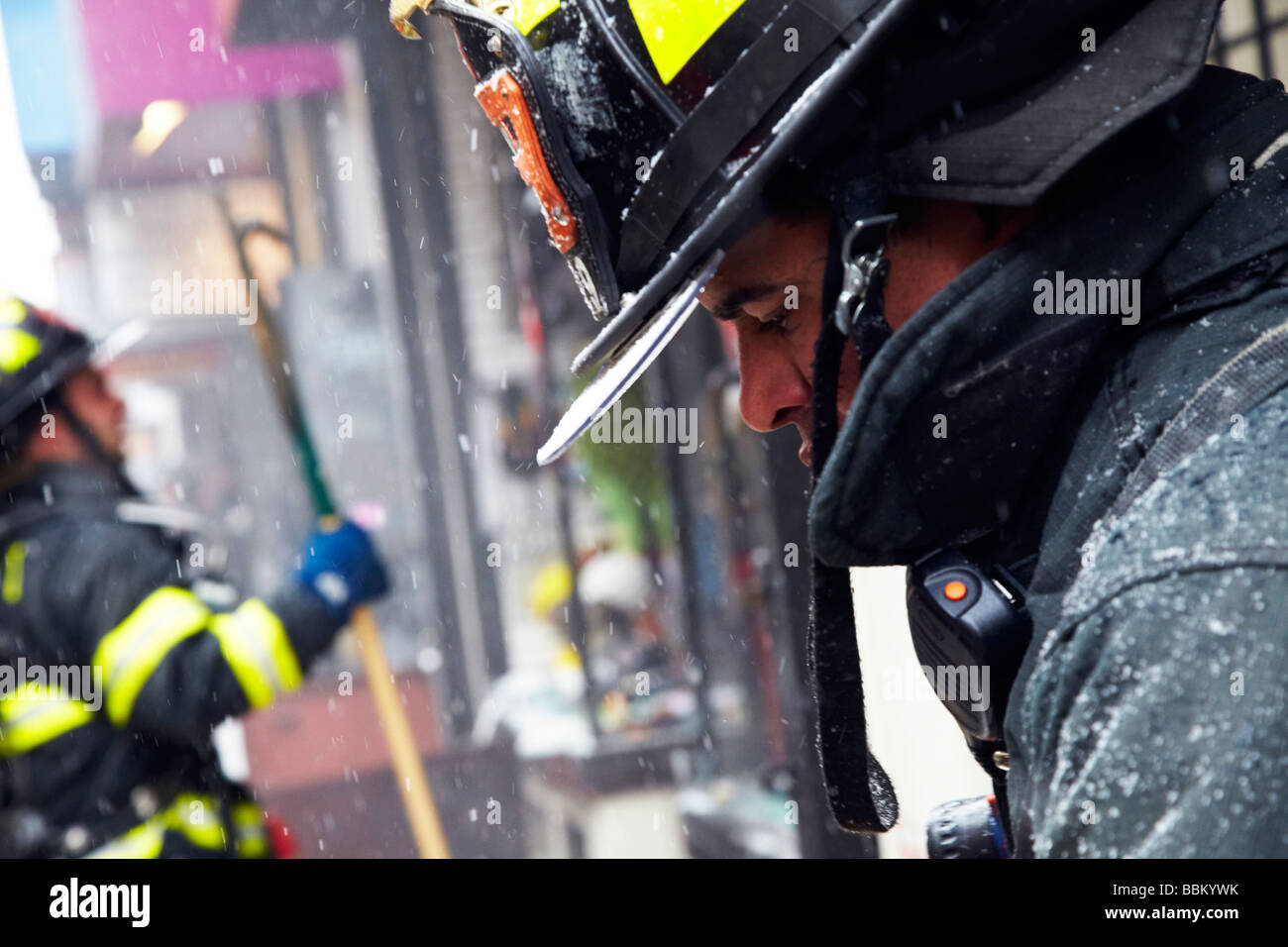 firefighters in action, New York Stock Photo - Alamy