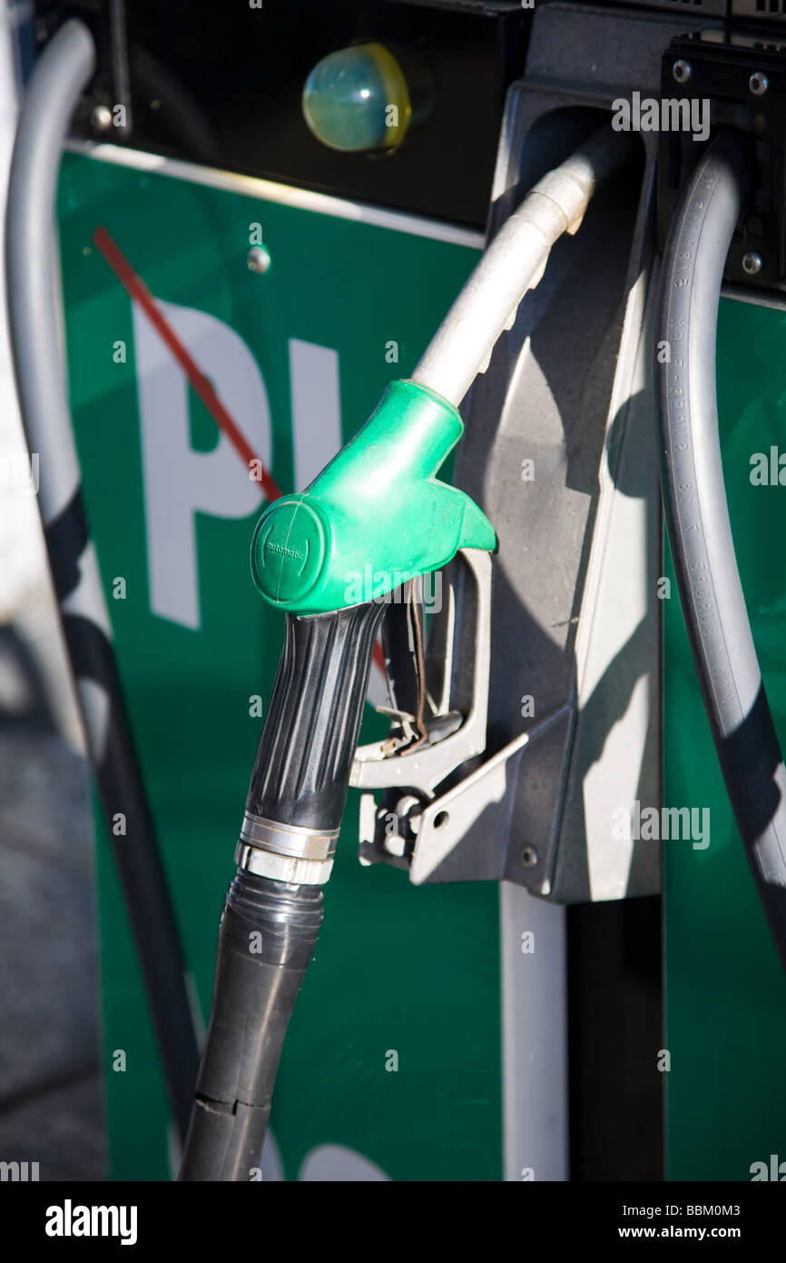 Modern filling station Hose close up Stock Photo - Alamy