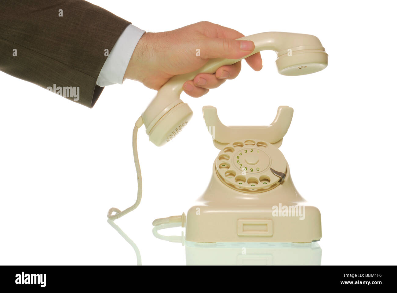 Old fashioned dial telephones hi-res stock photography and images - Alamy