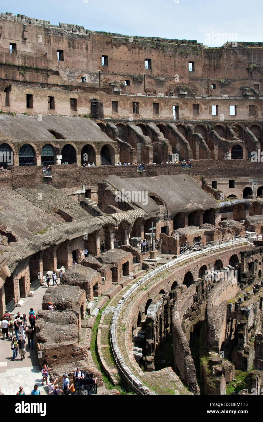 Inside the Colosseum Stock Photo - Alamy
