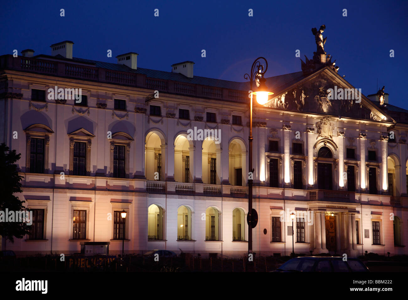 Poland Warsaw Krasinski Palace National Library Stock Photo - Alamy