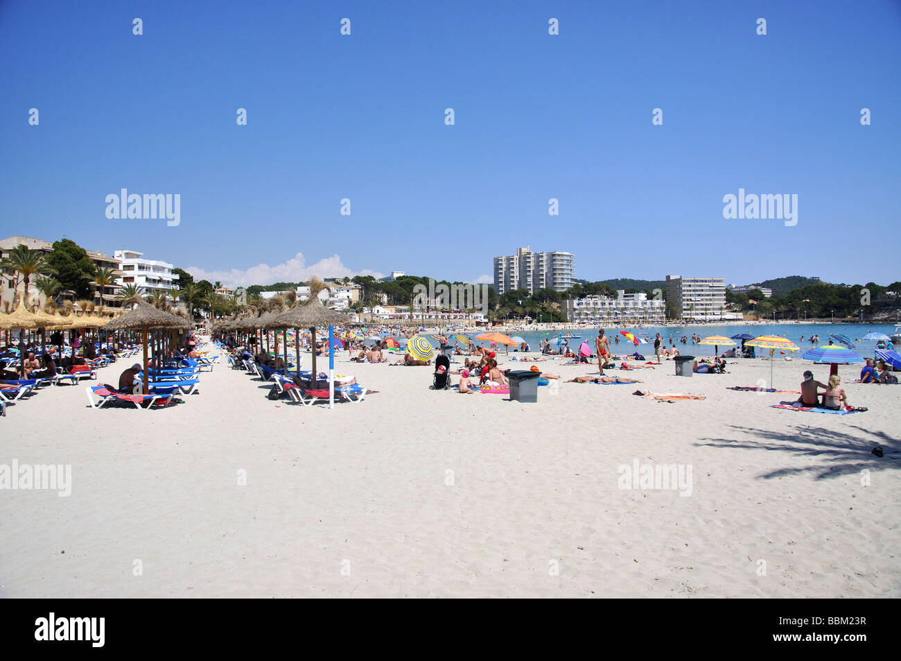 Platja de Peguera, Peguera, Calvia Municipality, Mallorca, Balearic ...