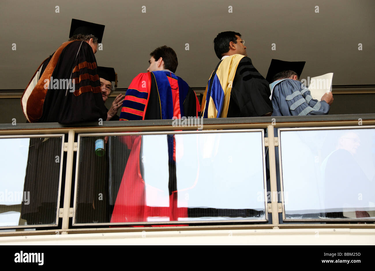 Academics seen during a graduation ceremony at the Lincoln center New ...