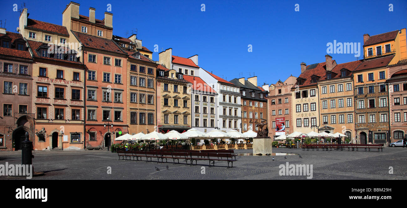 Poland Warsaw Old Town Square Rynek Starego Miasta Stock Photo - Alamy