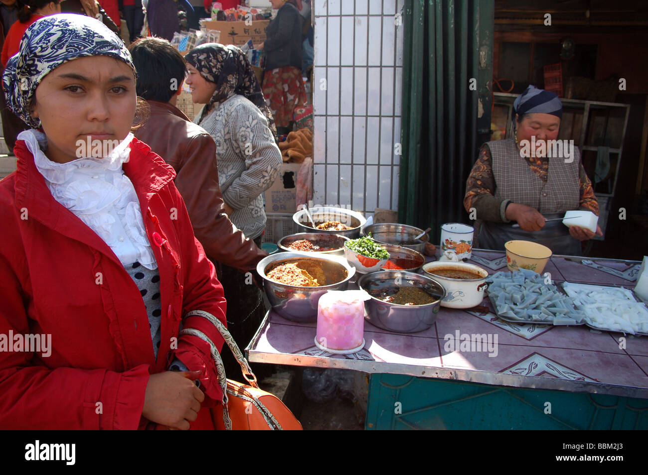 Local Uyghur people in Urumqi, Xinjiang, CHINA Stock Photo - Alamy