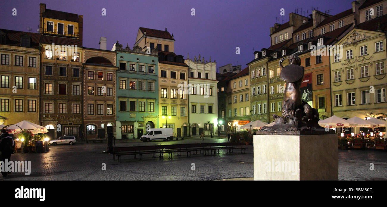 Poland Warsaw Old Town Square Rynek Starego Miasta Stock Photo - Alamy