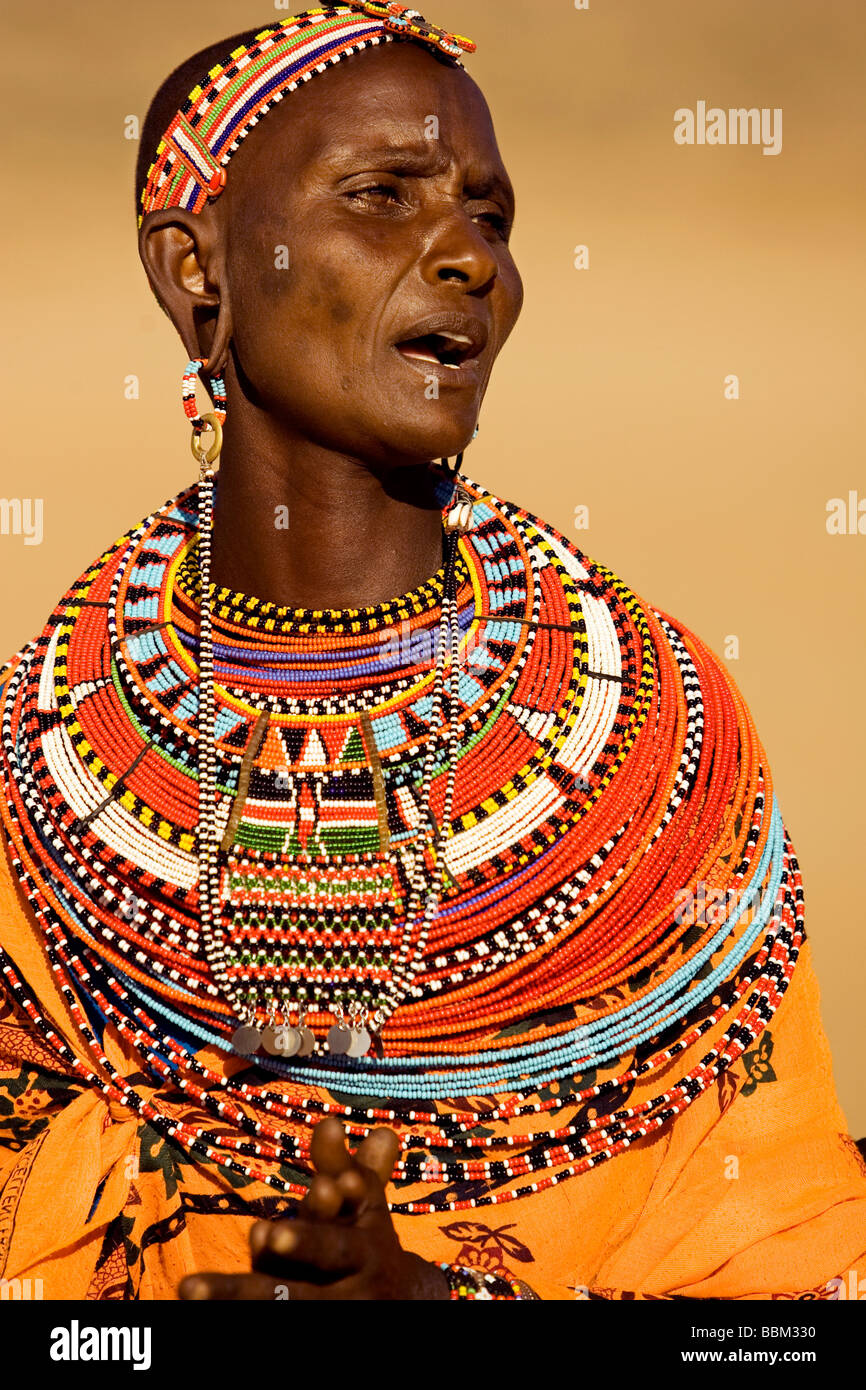 Samburu Woman - near Samburu National Reserve, Kenya Stock Photo - Alamy