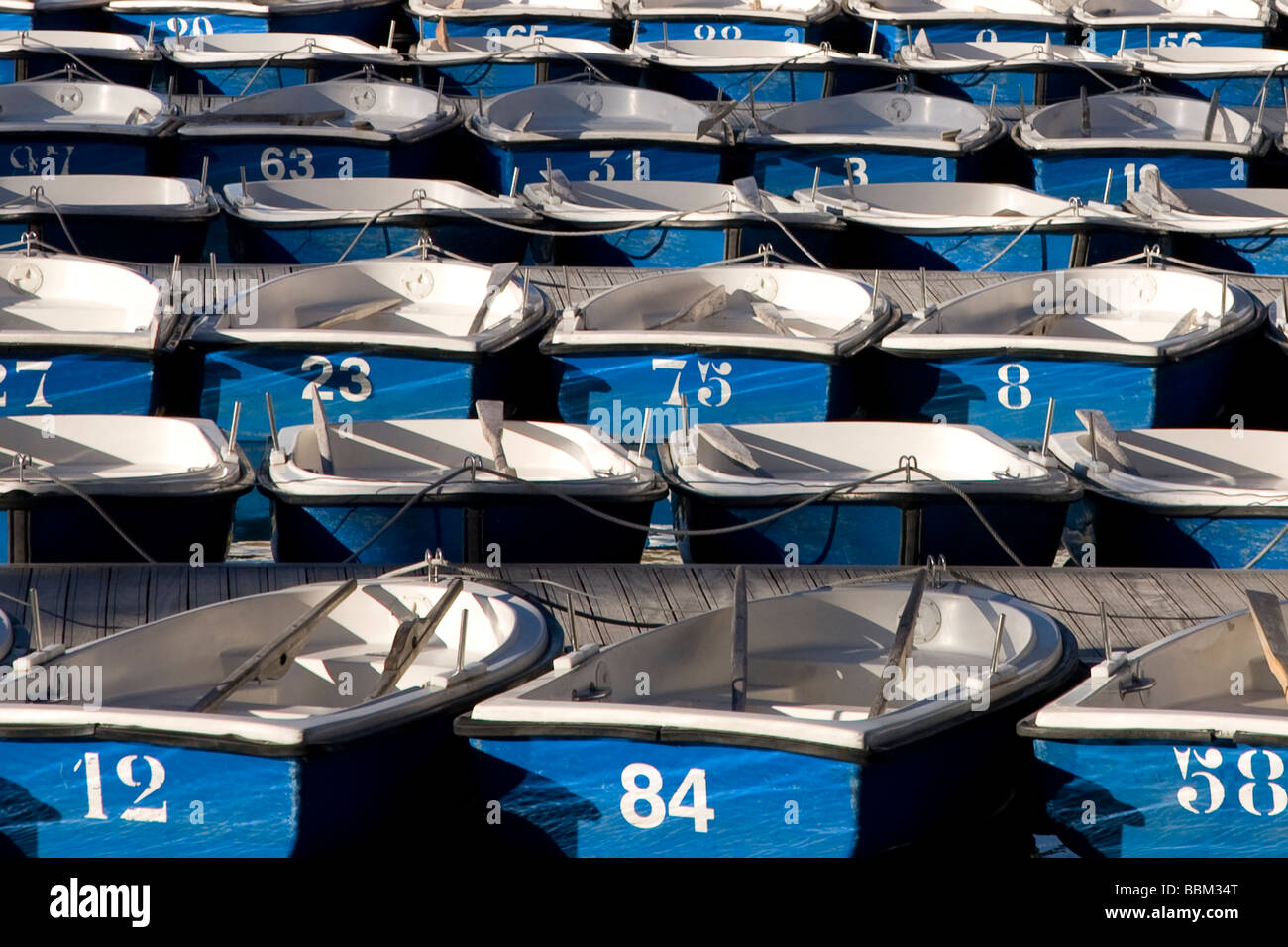 Rowing Boats in Retiro Park, Madrid, Spain Stock Photo - Alamy