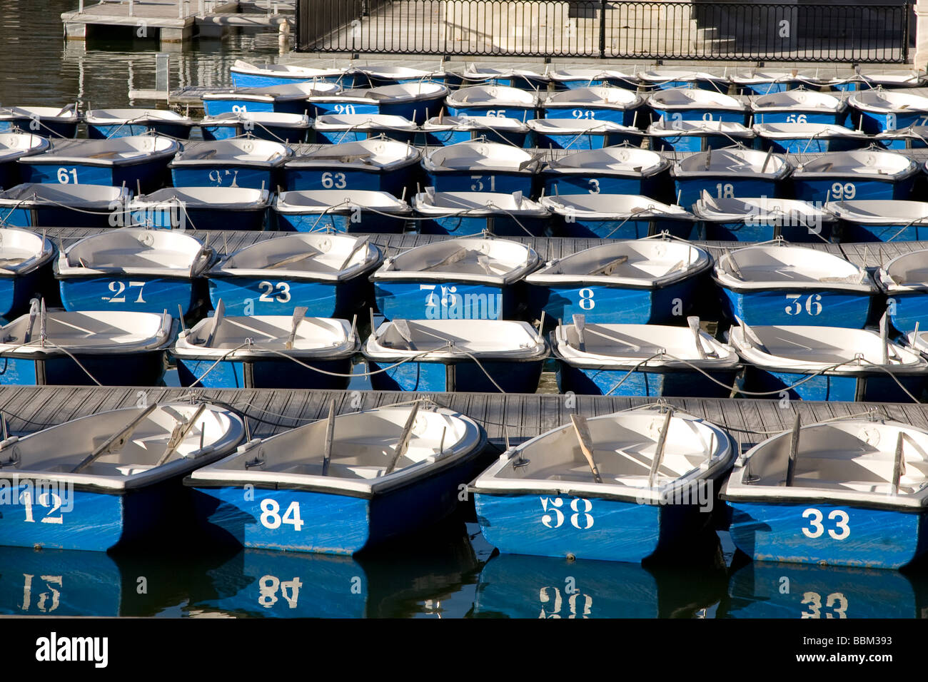 Rowing Boats in Retiro Park, Madrid, Spain Stock Photo - Alamy