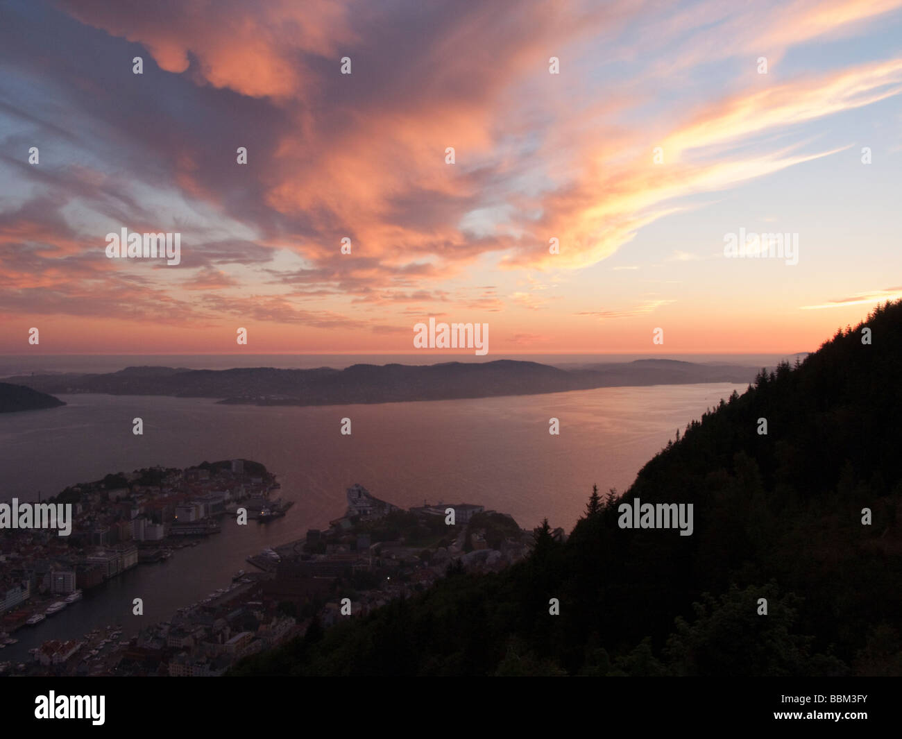 Bergen sunset norway hi-res stock photography and images - Alamy