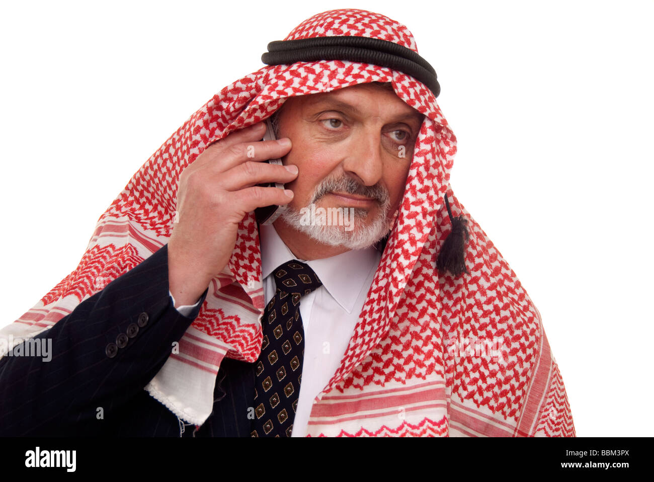 arab businessman using a mobile phone Stock Photo - Alamy