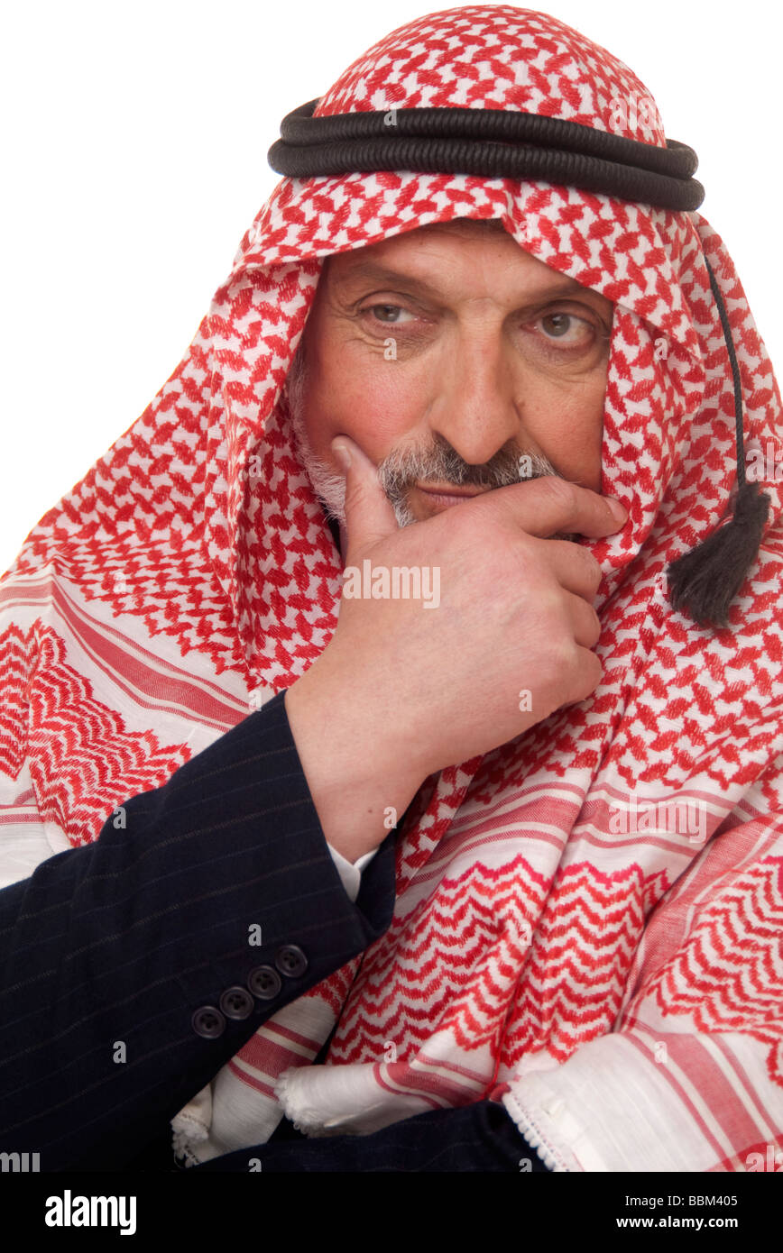 Arab man in deep thinking hi-res stock photography and images - Alamy