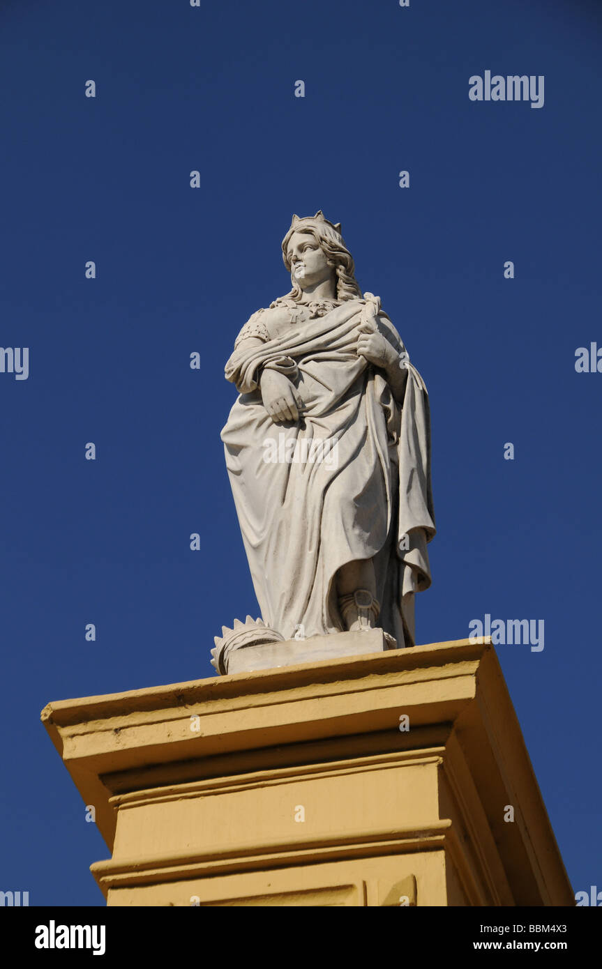 Statue on wall at the Buenos Aires Design, Recoleta, Buenos Aires Stock ...