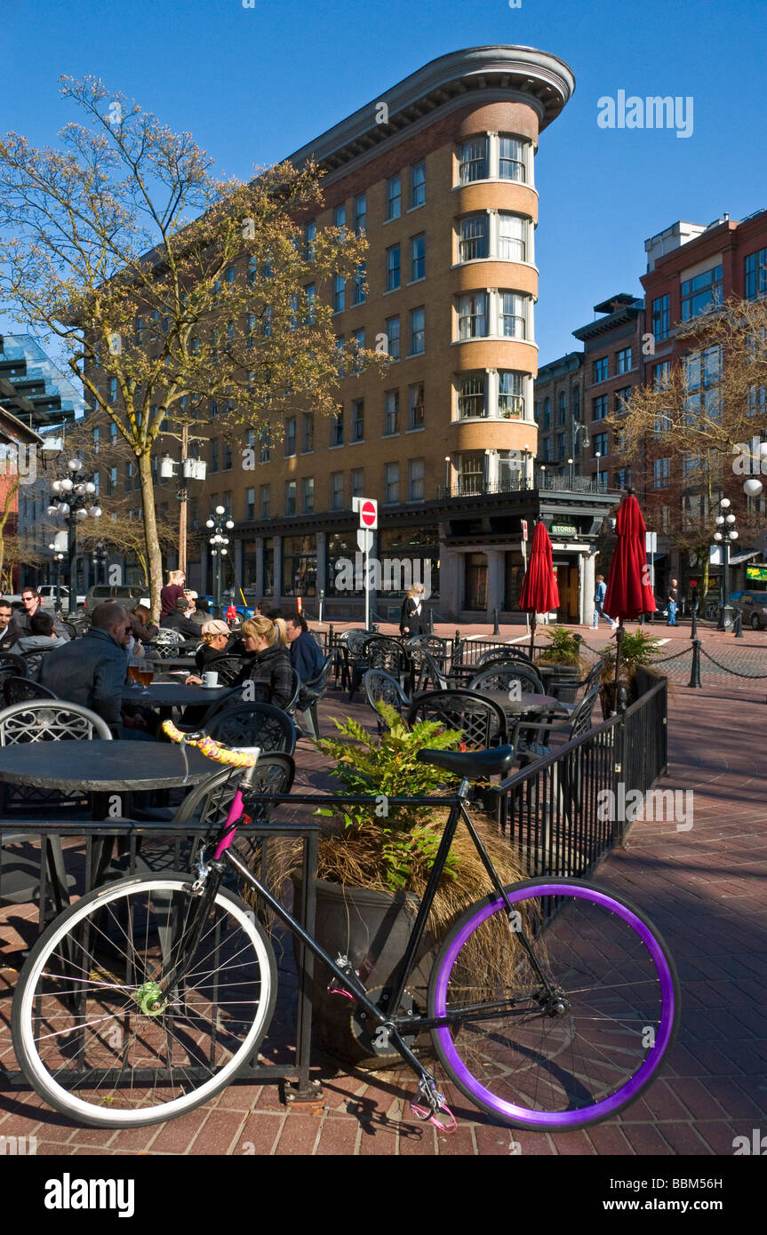 Cafe on Water street historical gastown area Vancouver Canada Stock ...