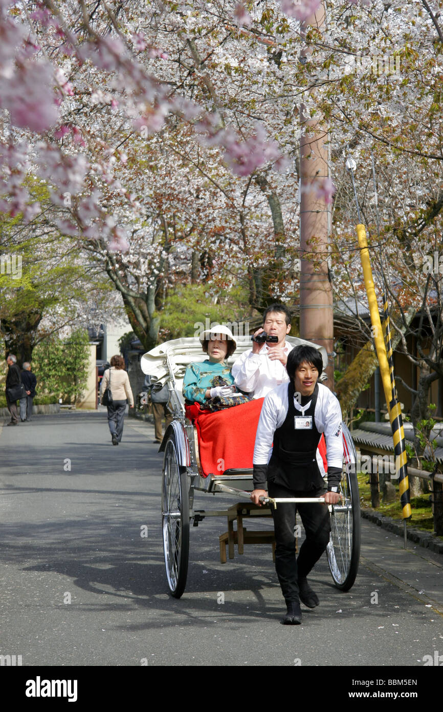 Hand pulled rickshaw near Kyoto Japan Stock Photo - Alamy