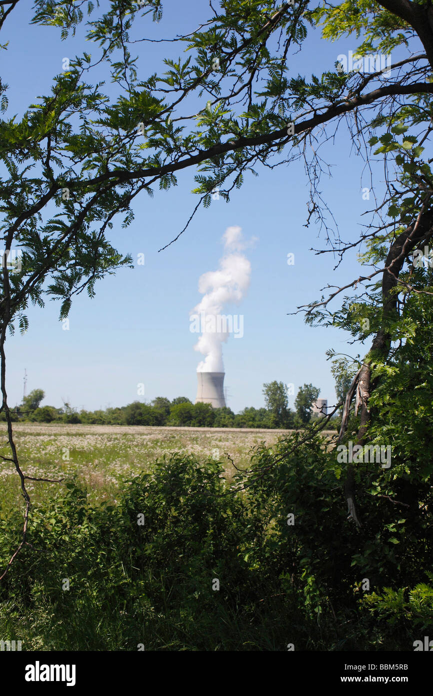 The eletrical nuclear power plant destroys nature reactor chimney ...