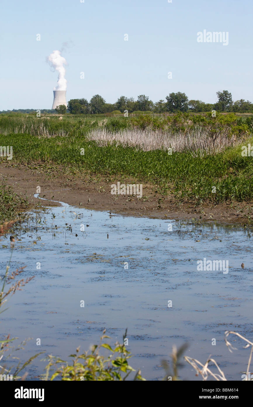 The eletrical nuclear power plant destroys nature reactor chimney ...