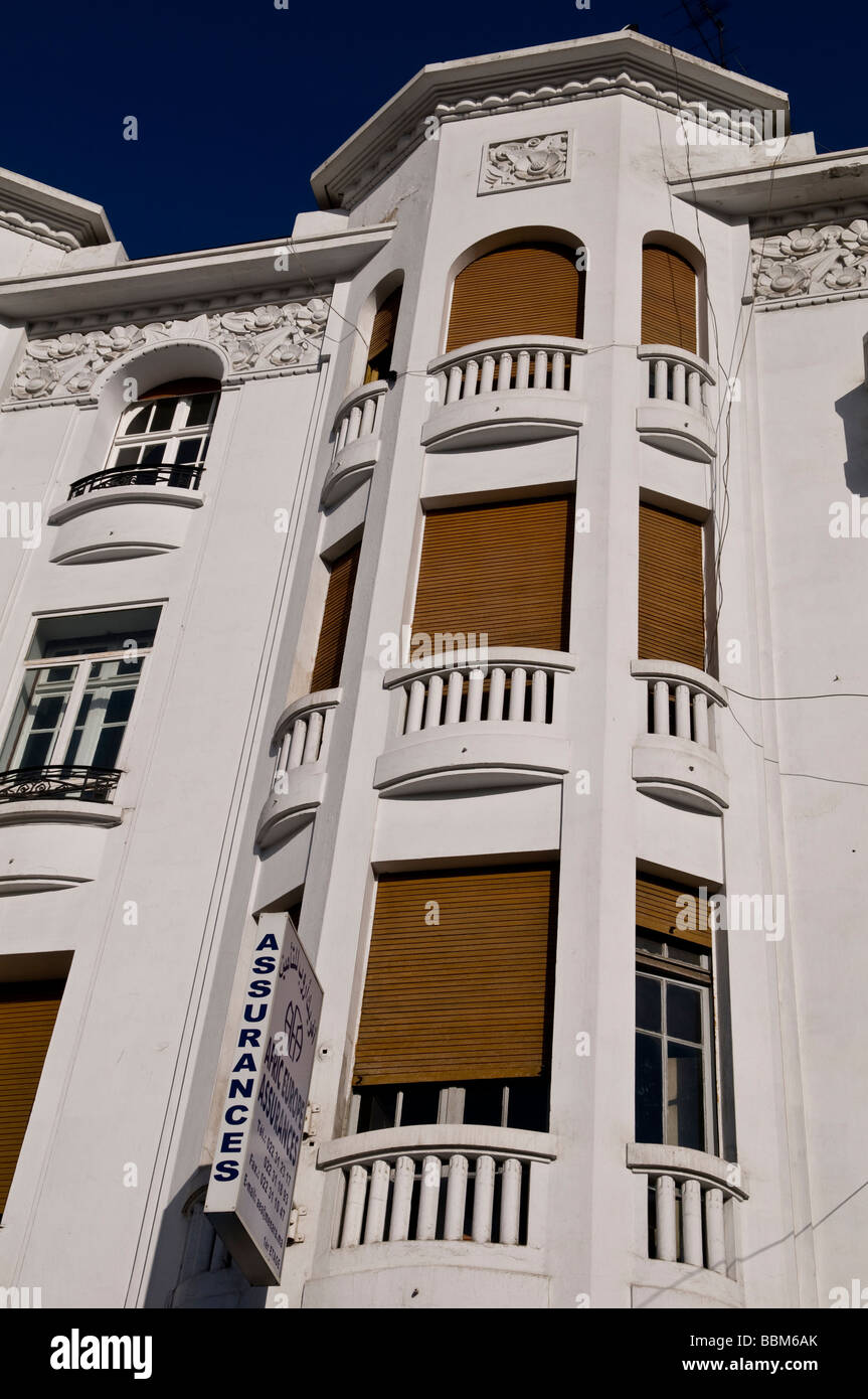 Beautiful white buildings in Casablanca Morocco s financial center ...