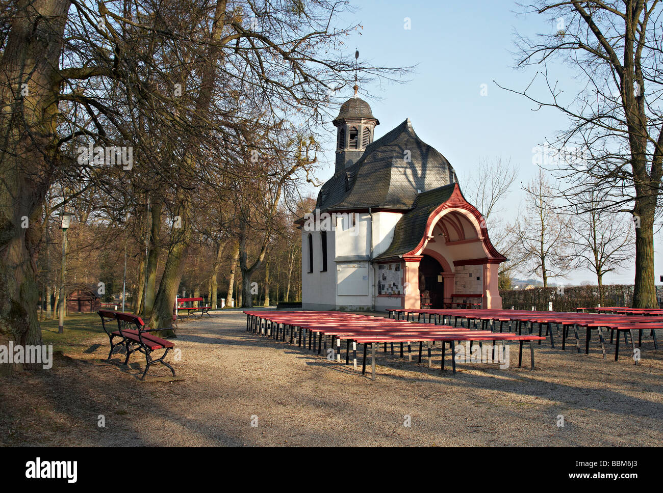 Pilgrimage chapel in the forest Stock Photo - Alamy