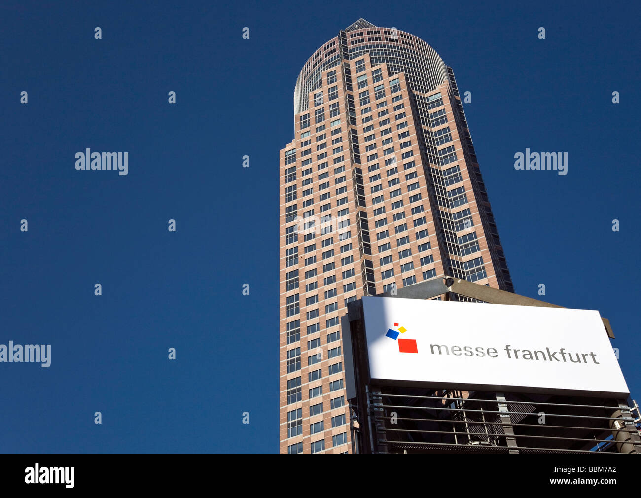 Fair Tower in Frankfurt am Main, Hesse, Germany Stock Photo - Alamy
