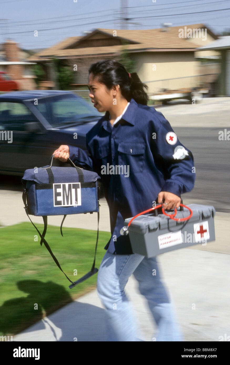 paramedic emt emergency health medical rescue save filapina Stock Photo ...